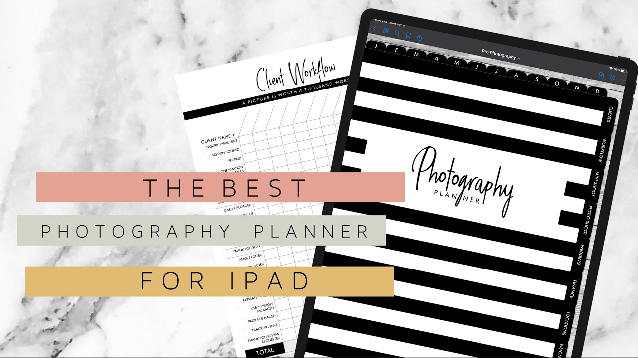 Photography Digital Planner for iPad using Goodnotes | Photographer ...
