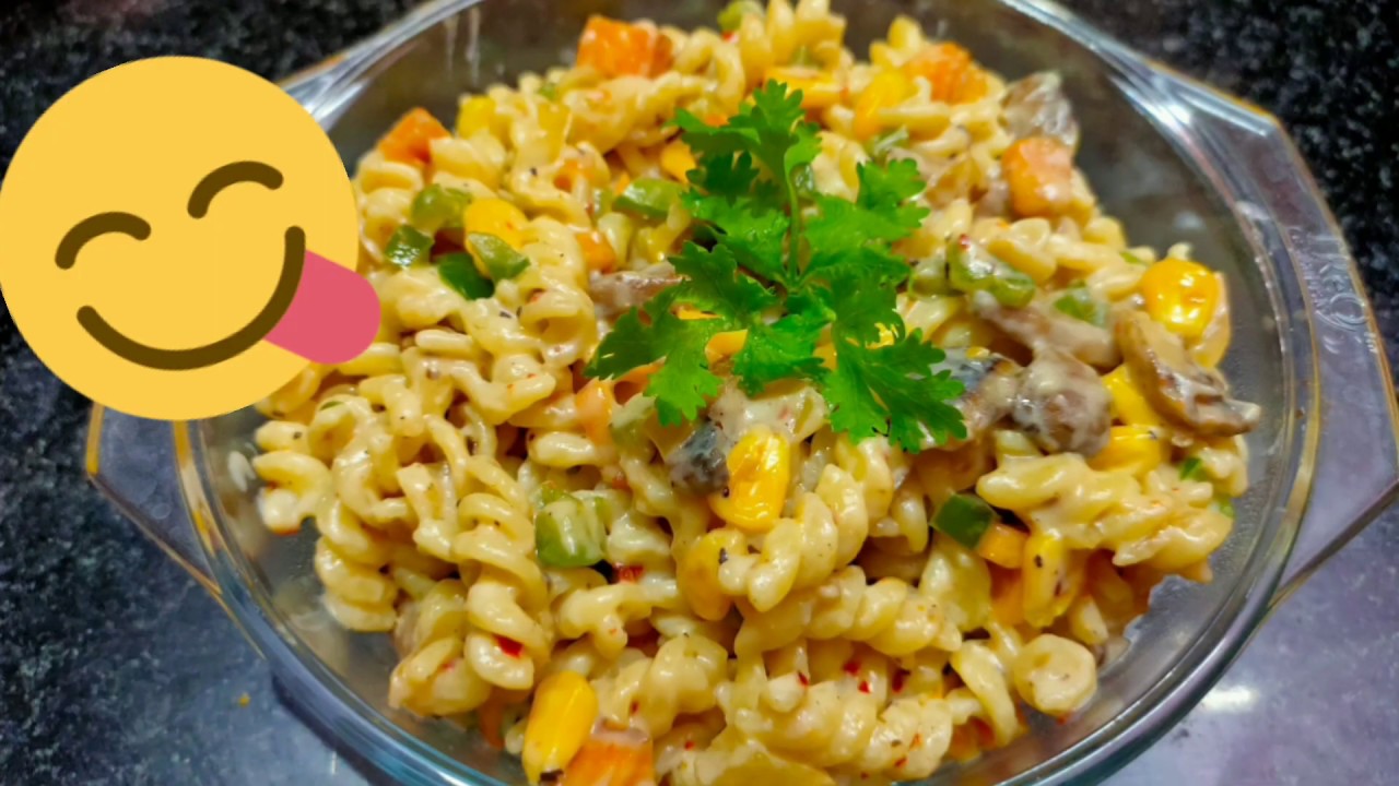 Italian style White Sauce Pasta | Mini Fusilli Wheat White sauce pasta ...