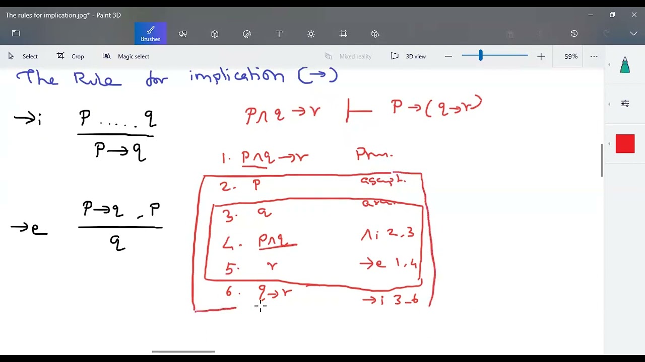 Computational Logic - Rule for implication by Deeba Kannan - YouTube