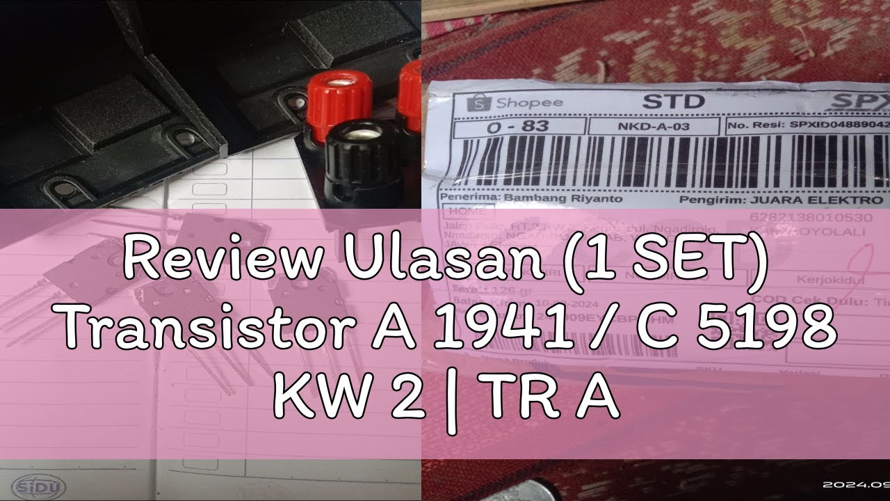 Review Ulasan (1 SET) Transistor A 1941 / C 5198 KW 2 | TR A1941 ...