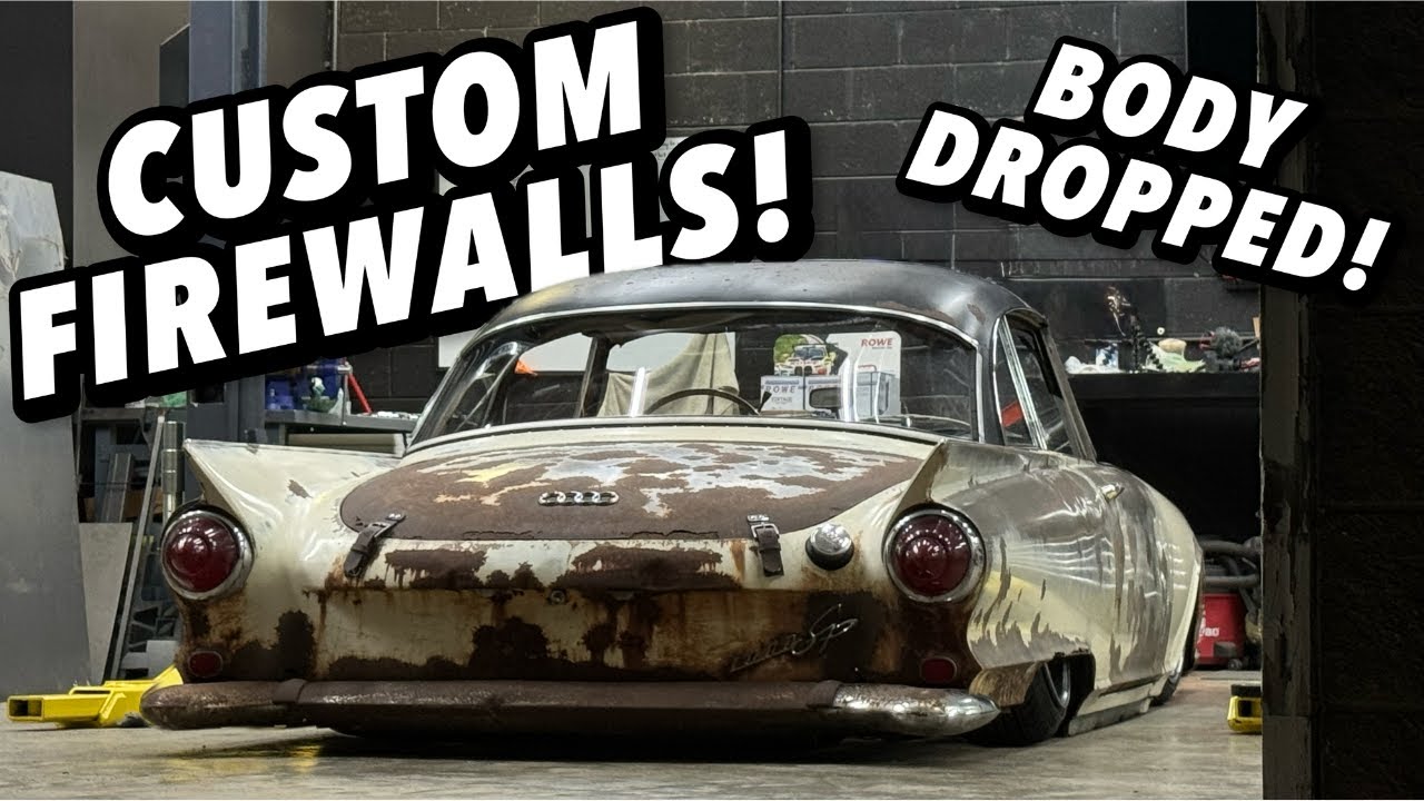 Making CUSTOM FIREWALLS & SHEET METAL - RARE 1960 BAGGED AUTO UNION ...