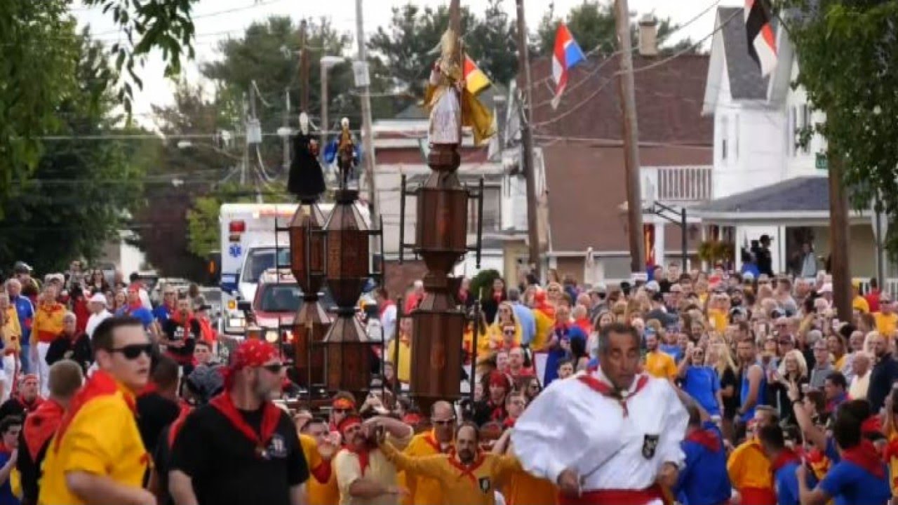 Festa dei Ceri di Gubbio sbarca in Pennsylvania, per Sant'Ubaldo - YouTube