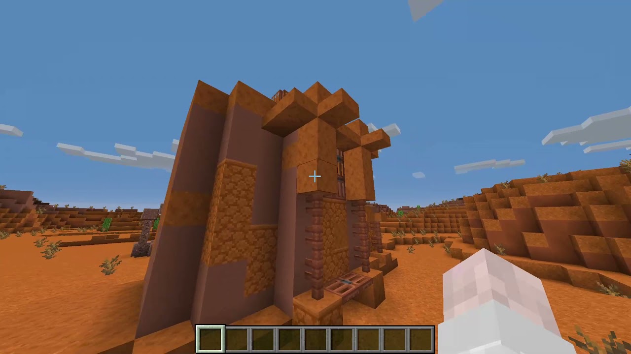 How to build a house using only acacia wood in minecraft - YouTube