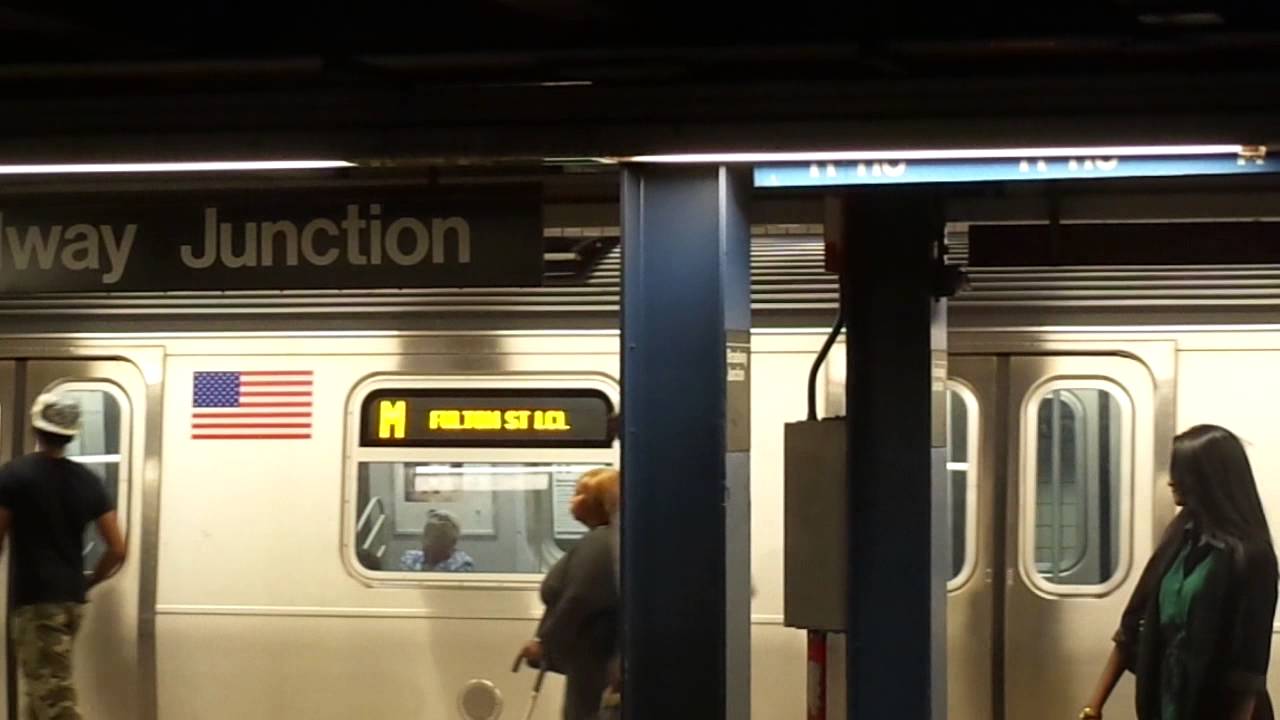 SPECIAL: R160 M Train Rerouted via Fulton Street @ Broadway Junction ...