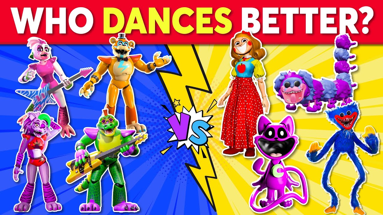 Who DANCES Better? 💃🎶 Five Nights at Freddy's VS Poppy Playtime | FNAF ...