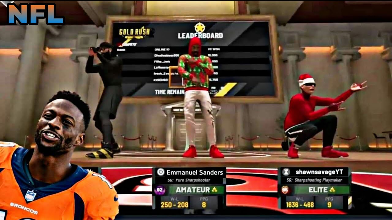 NBA 2K19|Gold Rush w/ NFL Player|Emmanuel Sanders - YouTube