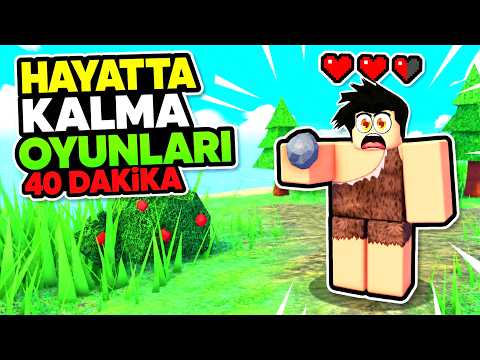 HAYATTAK KALMA OYUNLARI 🤣 Roblox Tüm Bölümler (40 Dakika)