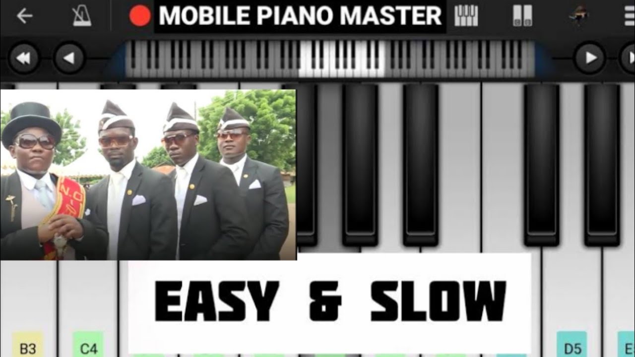 Coffin dance|Easy and slow on keyboard| - YouTube