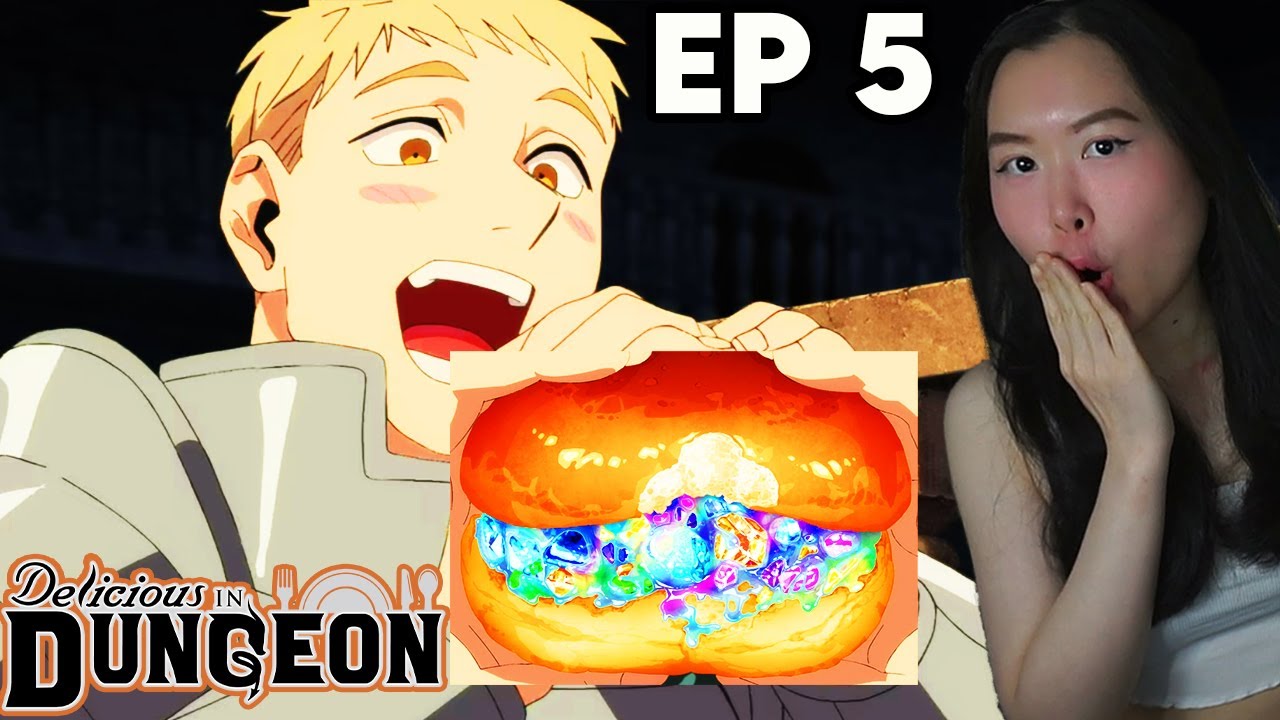 PRETTIEST BURGER EVER!!!🤩💎 Delicious in Dungeon Episode 5 Reaction ...