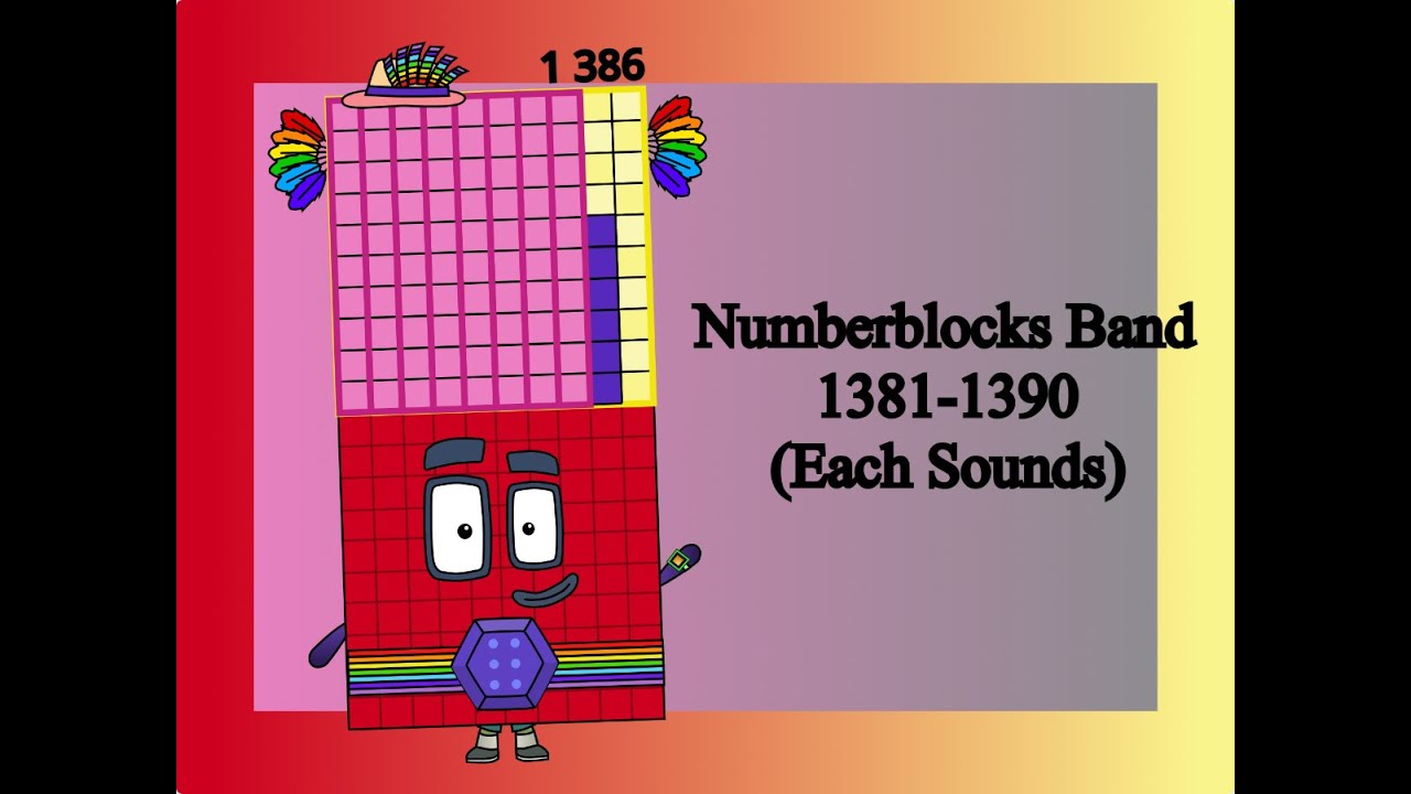 Numberblocks Band 1381-1390 (Each Sounds) - YouTube
