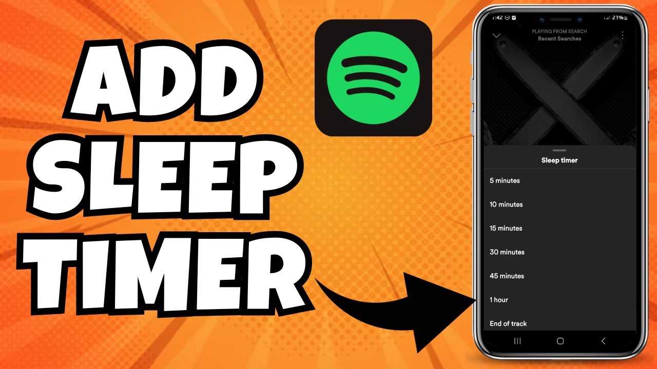 How to Add a Sleep Timer on Spotify App - YouTube