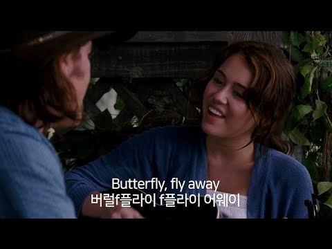 Butterfly Fly Away - Miley Cyrus & Billy Ray Cyrus (영어 가사, 한국어 발음 ...