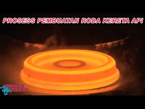 Beginilah Proses Pembuatan Roda Kereta Api