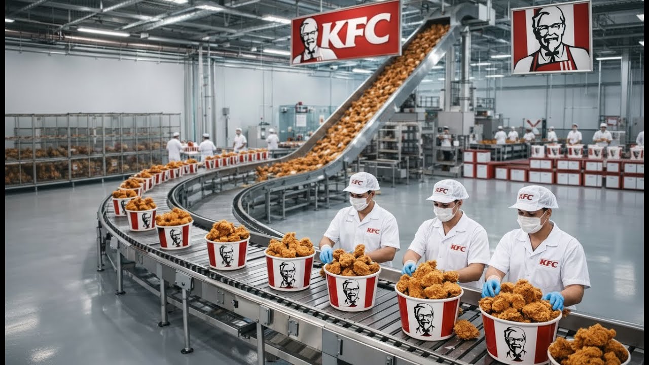 Inside the High-Tech KFC Factory: How 500,000 Pieces of Chicken are ...