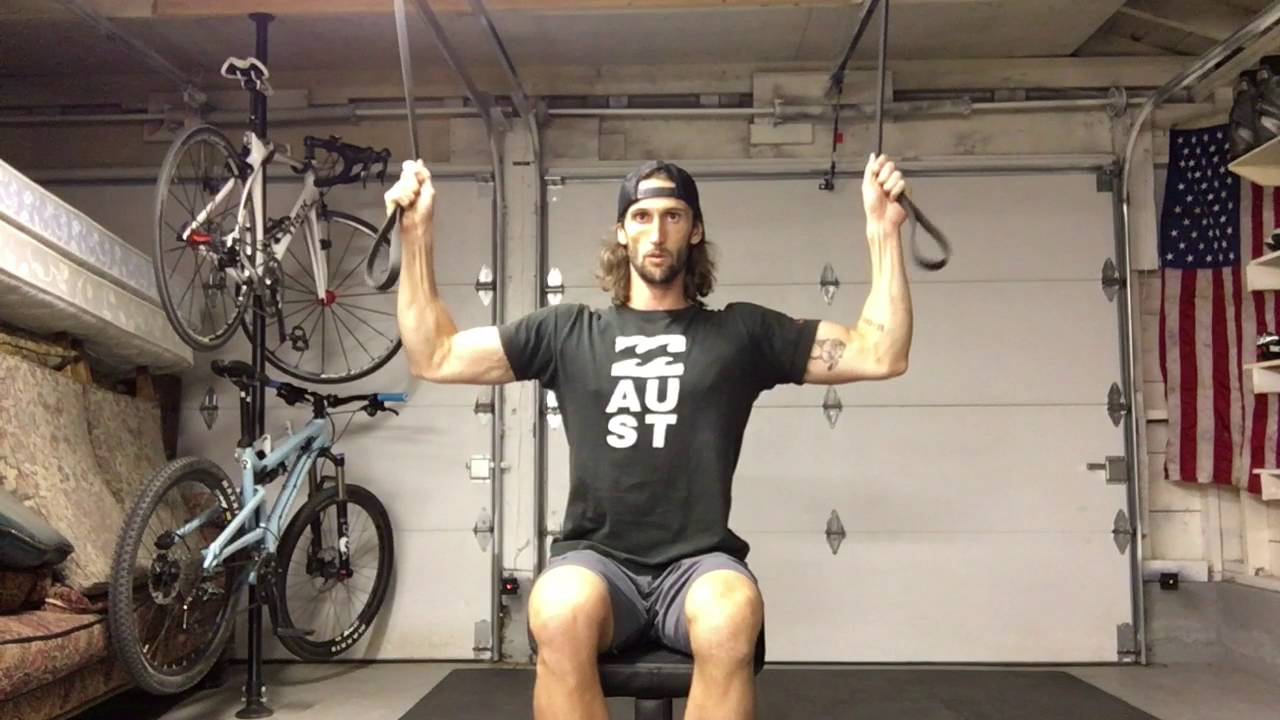 Banded lat pull down - YouTube