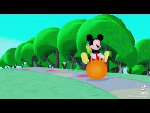 Mickey bouncing on orange hopper ball & it’s boings - YouTube