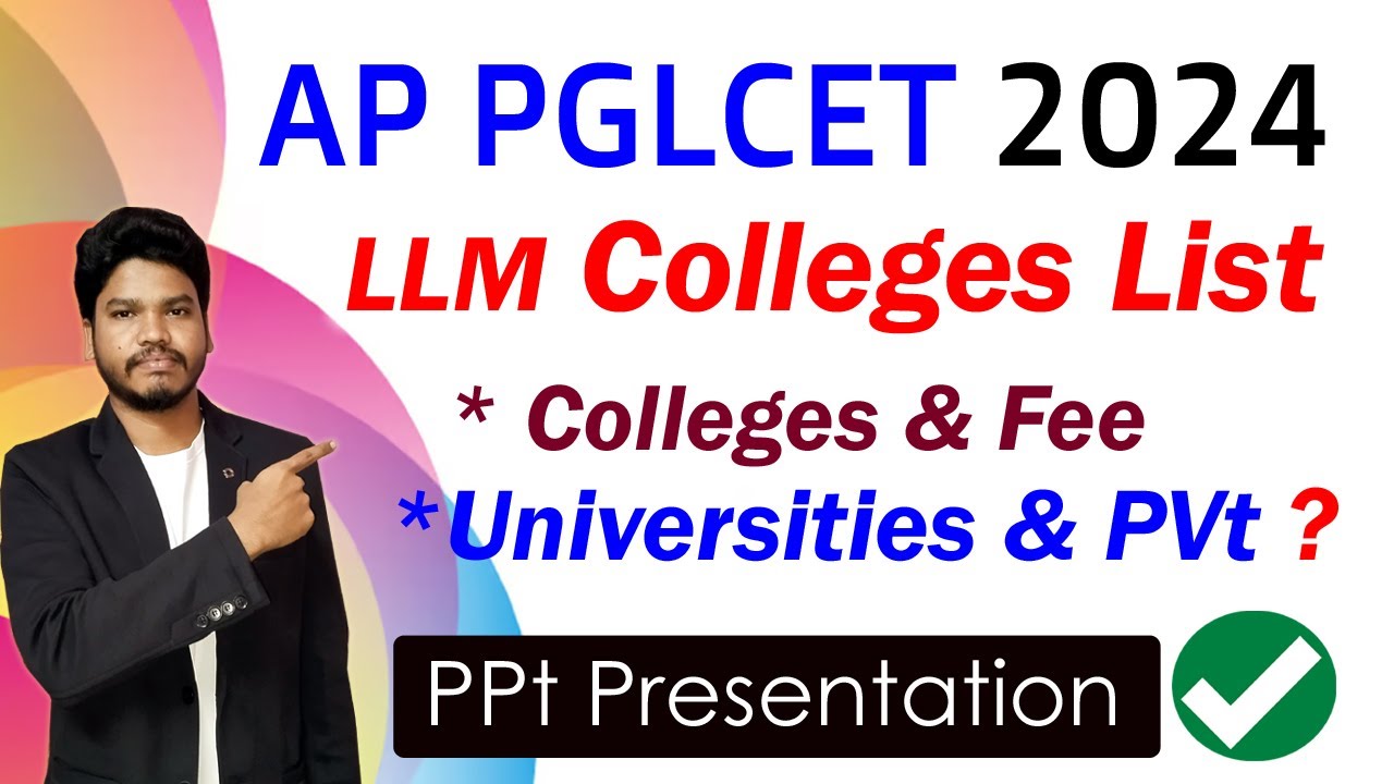 LLM Colleges List//AP PGLCET 2024 - YouTube