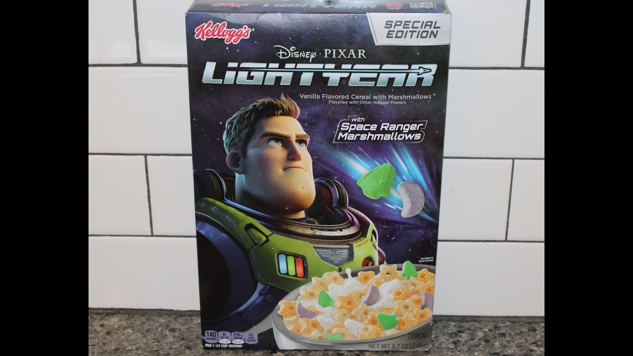 Kellogg’s Disney Pixar Lightyear Vanilla Flavored Cereal with Space ...