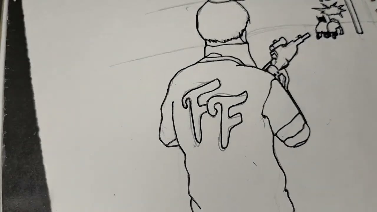 Black Bunny Bundle Drawing | Free Fire Drawing | FF Drawing | - YouTube