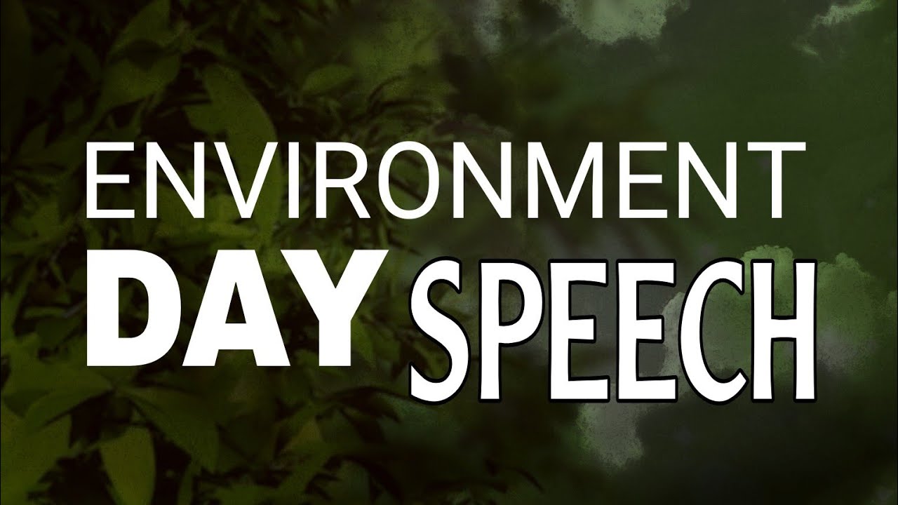 Speech on world environment day | Need of Ecosystem Restoration ...