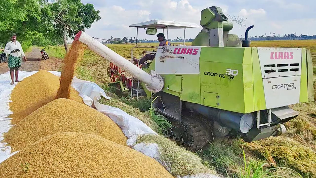 Agriculture CLAAS 30 harvester machine new model 2023 in India - YouTube