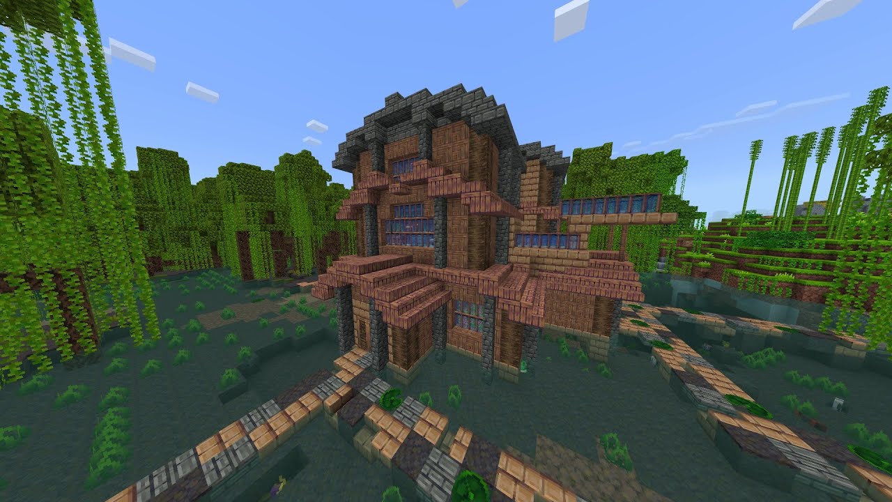 Mangrove Adventure Triplex House |Minecraft (Survival Build) - YouTube