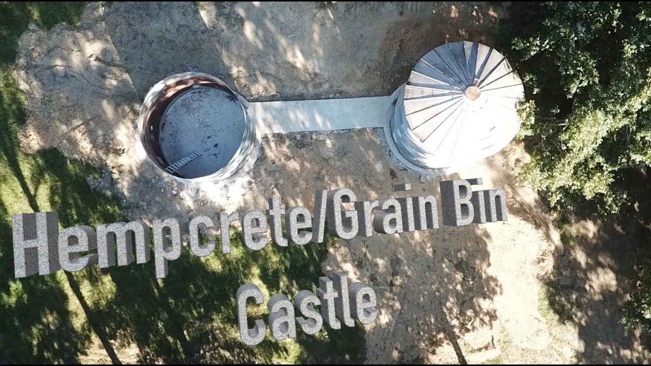 Beginning of Hempcrete/Grain Bin Castle Completely Off-Grid - YouTube