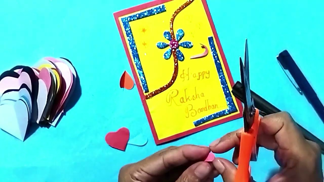 How to make Rakhi card at home| DIY Rakhi card| Raksha Bandhan card ...