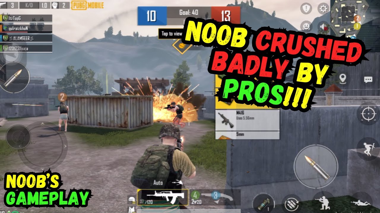Noob Crushed Badly by Pros! - PUBG Mobile Team DeathMatch #29 | Captain ...