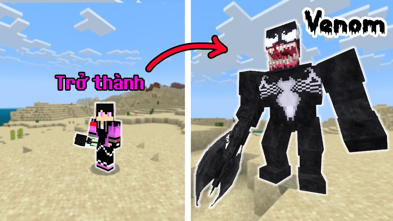 Minecraft, Nhưng Mình Đã Bắt Được Và Trở Thành VENOM - YouTube