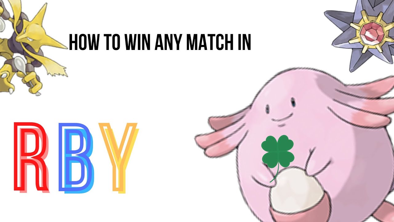 How to win any Match in Pokémon RBY - YouTube