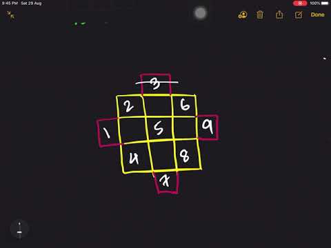 Magic square of 3X3 - YouTube
