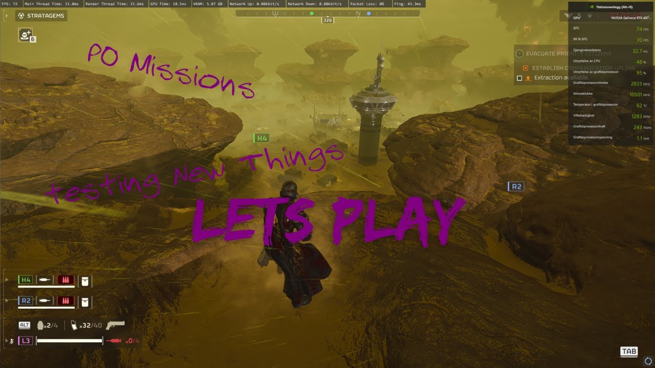 Helldiver II | 120+ fps | PO Missions - YouTube
