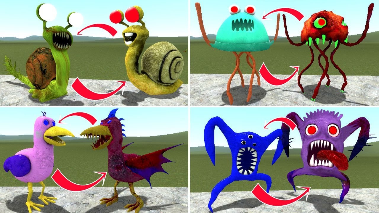 EVERYTHING TURNED INTO MONSTERS : ALL GARTEN OF BANBAN 3 & 2 Who is the ...