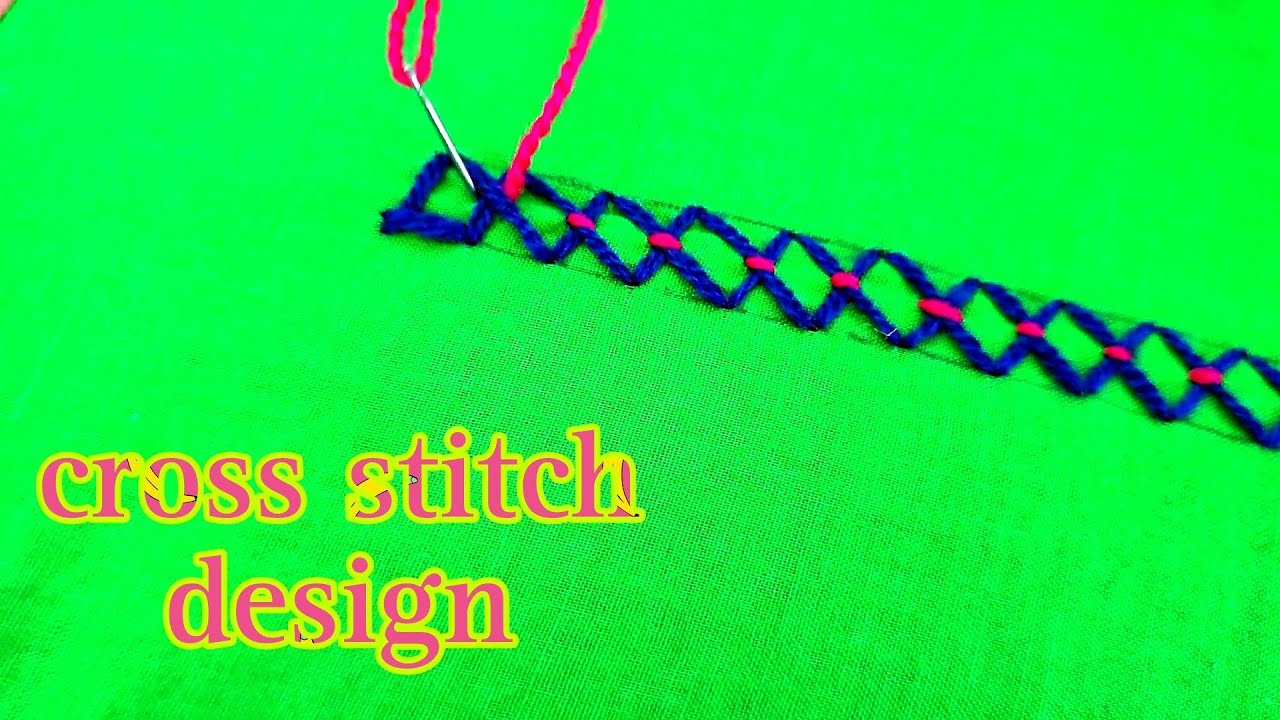 how to cross stitch for beginners hand embroidery basic cross stitch tutorial - YouTube