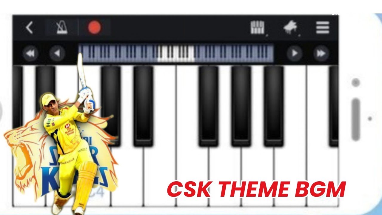 Csk Theme Bgm | Easy Piano Tutorial | Whistle Podu Theme | @chennaiipl ...