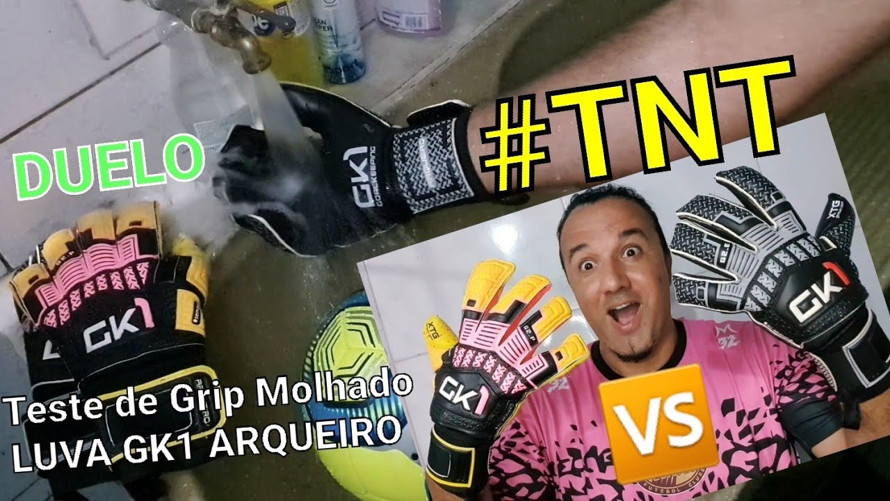 Teste de Grip Molhado Luva GK1 Arqueiro G2 XTG (elite vs Profissional ...