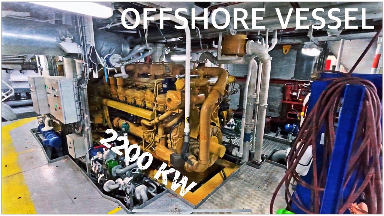 Standby Vessel Engine Room Walkthrough - YouTube