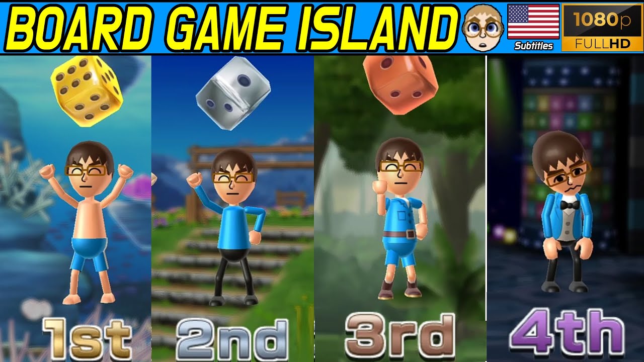 Wii Party - Board Game Island 🎵 (Master Com, Eng) Player Alex Vs Eddy ...