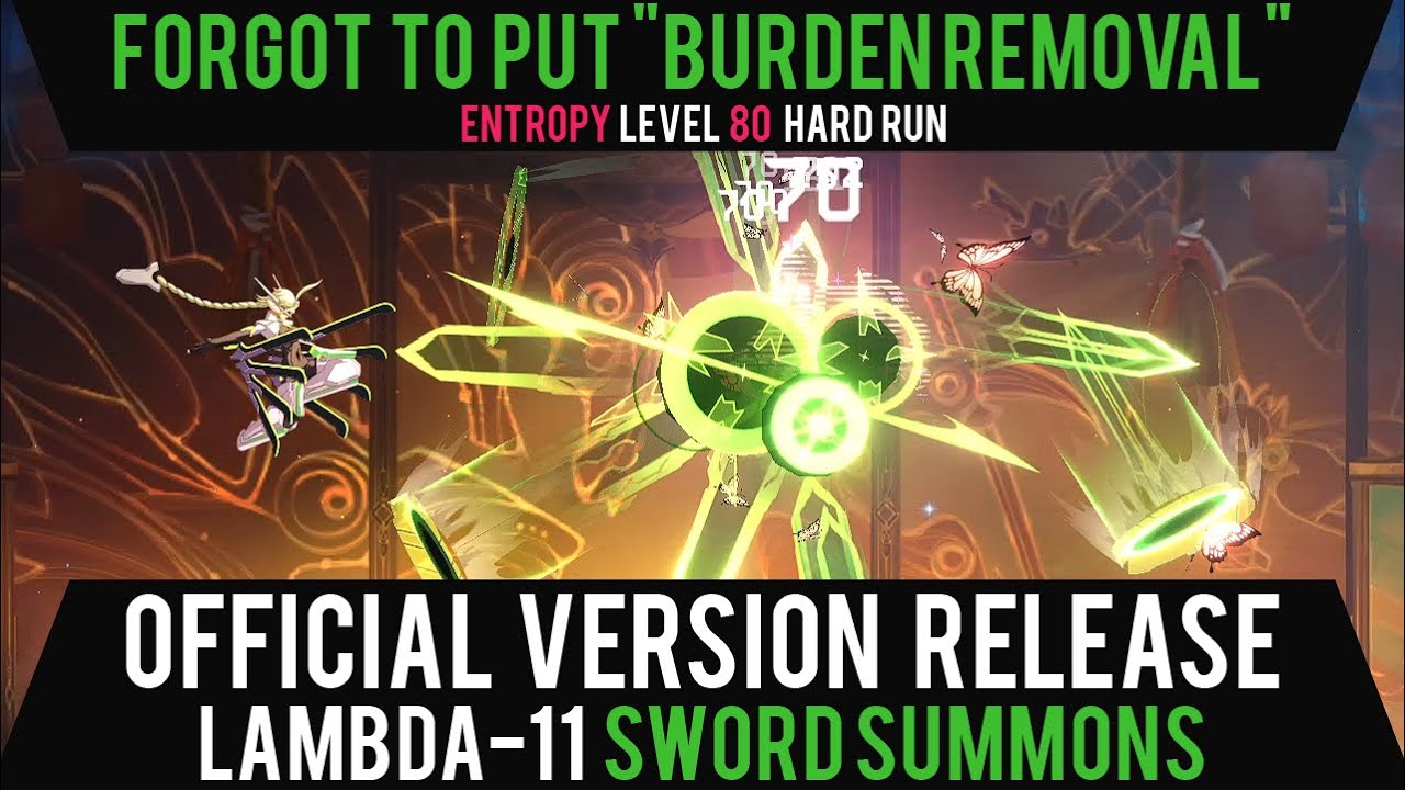 LAMBDA-11 A RUN WITHOUT "BURDEN REMOVAL" | ENTROPY 80 HARD RUN | BLAZBLUE ENTROPY EFFECT - YouTube