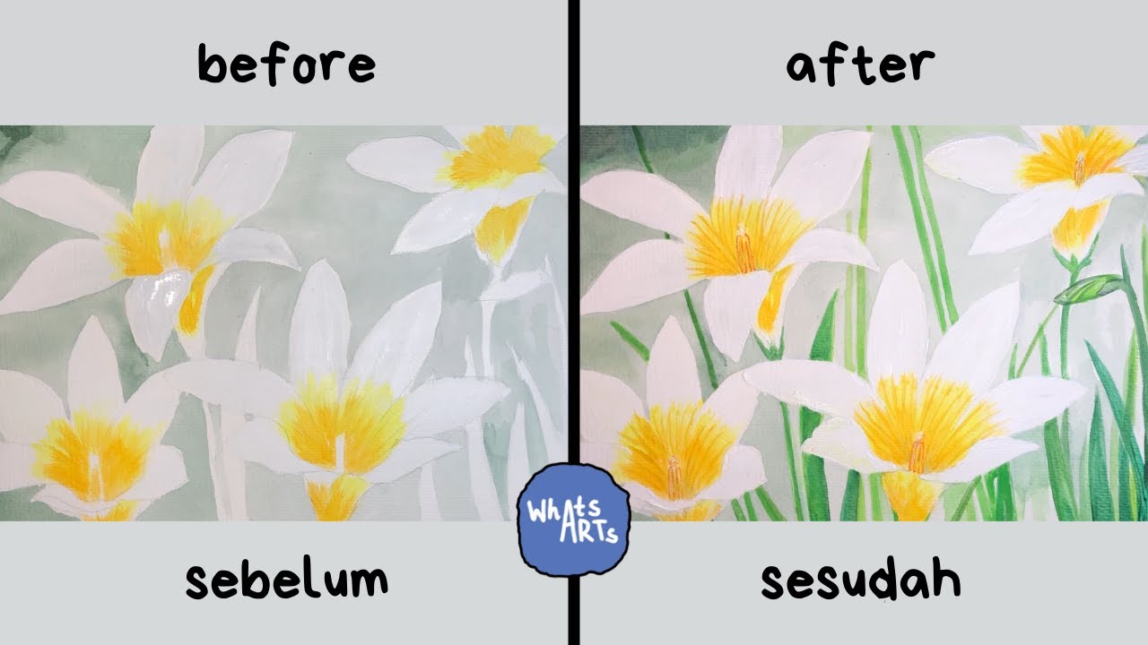 Painting Romulea Leipoldtii Flowers // Melukis Bunga Romulea Leipoldtii ...