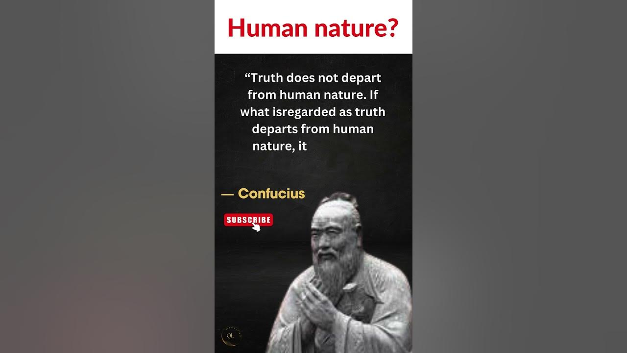 "Reality separate from human nature || Confucius #confucius #shorts # ...