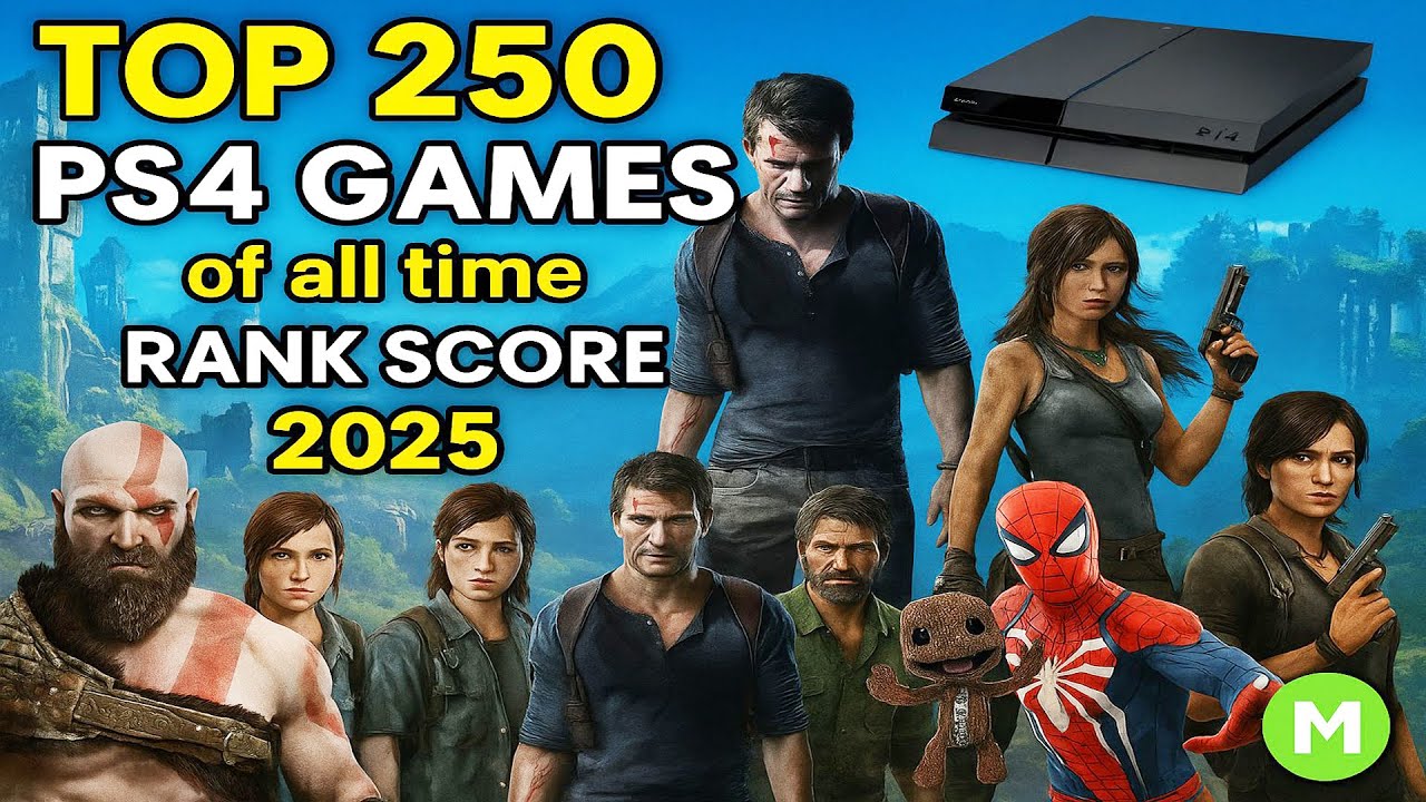TOP 250 PS4 Games of All Time (2025) | Rank Score Based List - YouTube