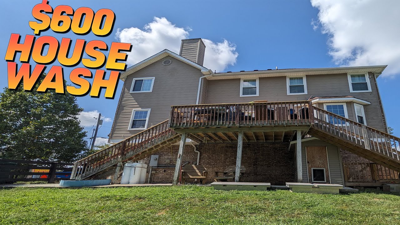 Quick $600 House Wash - Pressure Washing Job Recap - YouTube