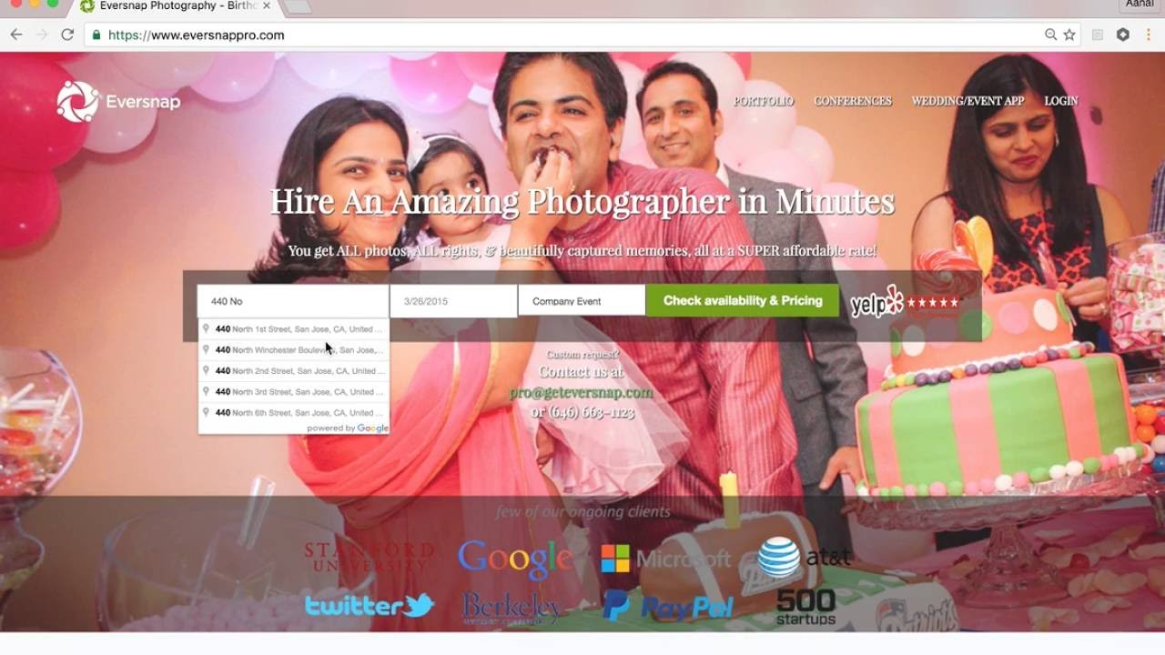 How to book an Event with Eversnap Photography? - YouTube