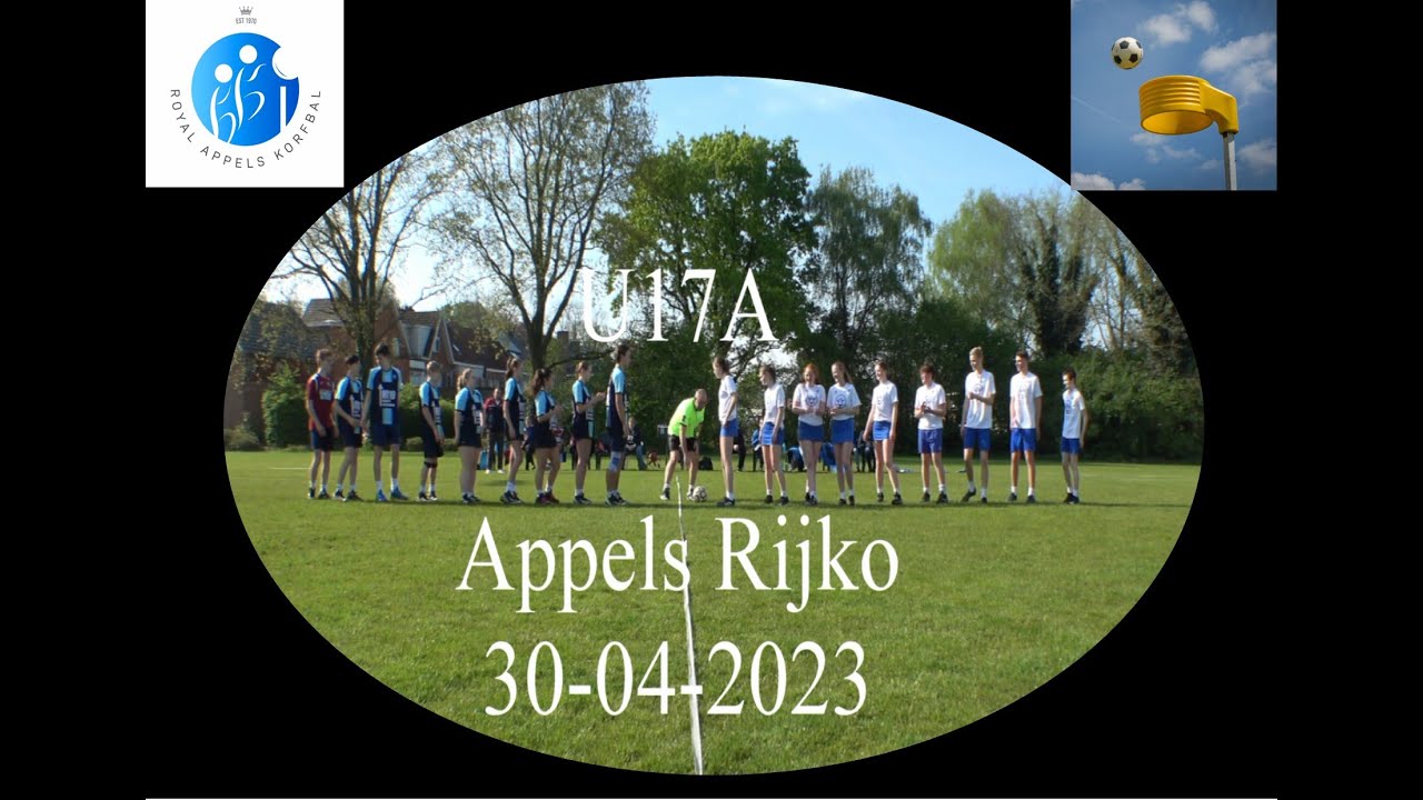 Korfbal U17A Appels-Rijko 30-04-2023 - YouTube