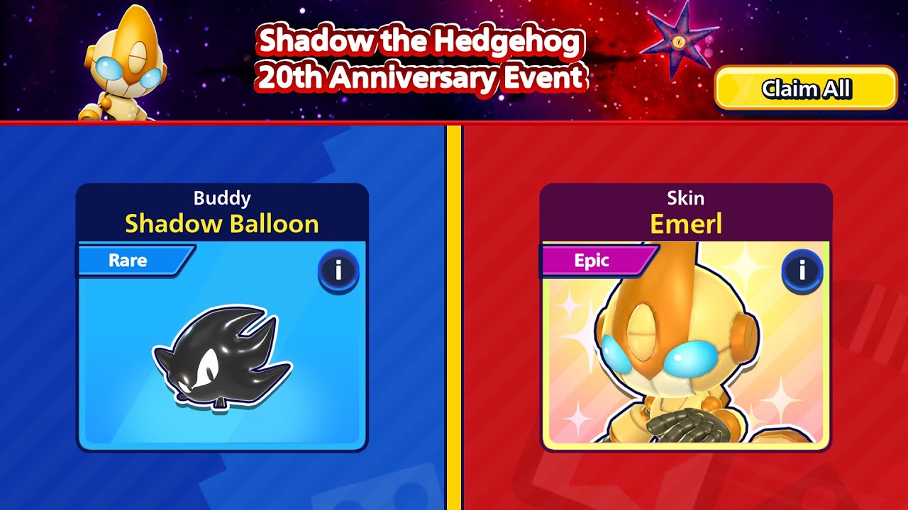 Sonic Rumble | Shadow 20th Anniversary Event Pass Complete + Gameplay ...