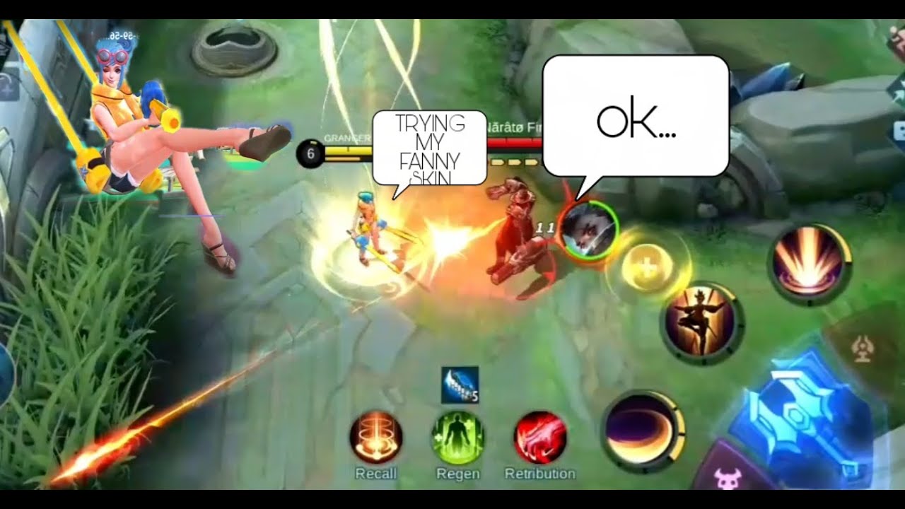 Trying out my new fanny skin - YouTube