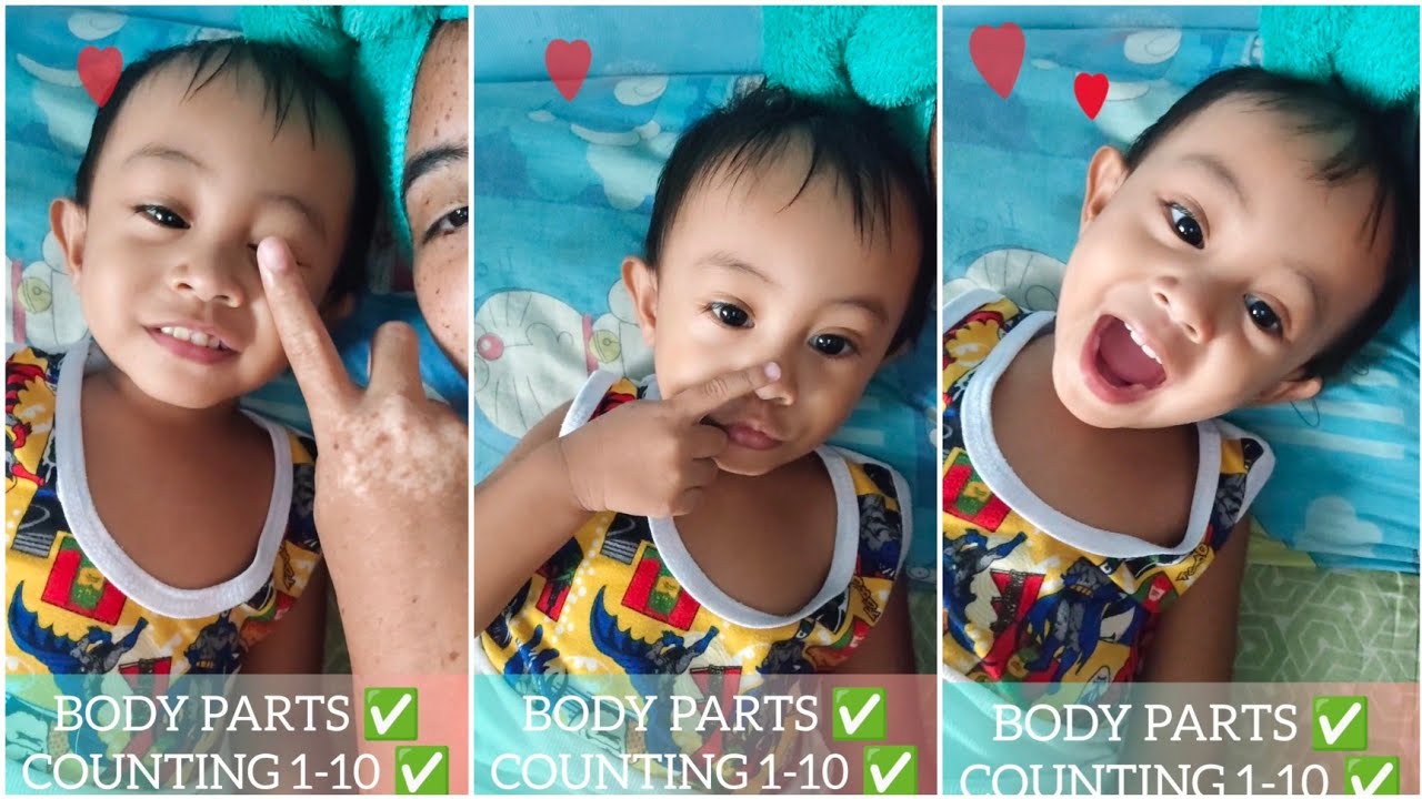 MY TODDLER KNOWS HIS BODY PARTS AND COUNTING NUMBERS FROM 1 TO 10 - YouTube