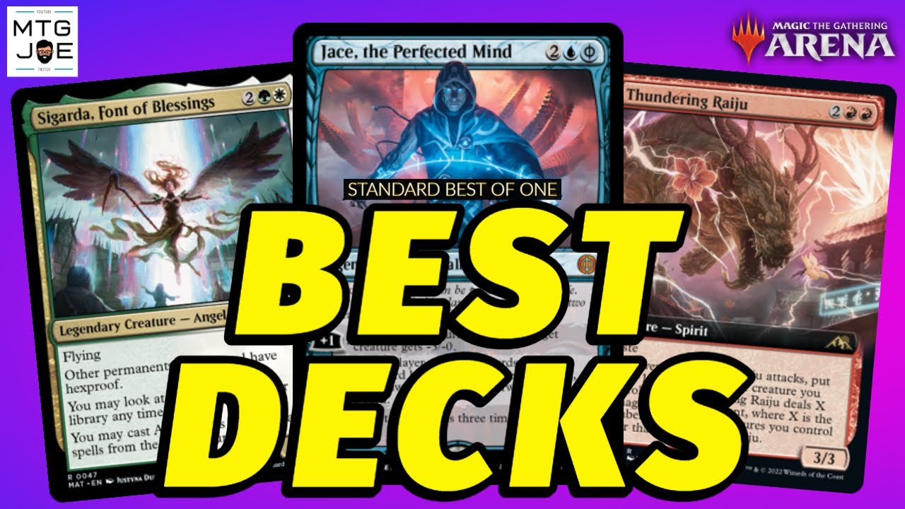 Best Decks in MTG Standard Best of One | MTG Arena - YouTube